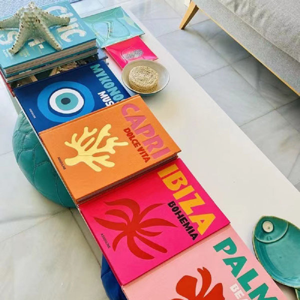 Bungalow Rose Malikiya 12-Piece Decorative Faux Book Set - Vibrant Color Stack for Home Staging ...